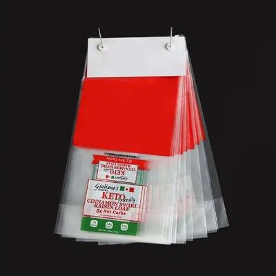 China Customized Plastic Wicketed Bags Lightweight Clear Plastic Bread Bags Tear Resistant For Supermarket for sale