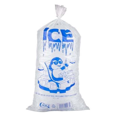 China Leak Proof Recyclable Plastic Bag Durable Ice Cube Storage Bags for sale
