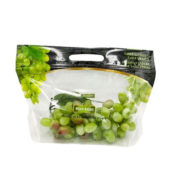 Quality Food Grade Micro Perforated Bag Customizable Plastic Grape Bags Breathable for sale