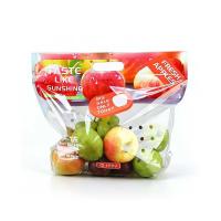 Quality Anti Fog Vented Produce Bags High Clarity Fresh Fruit Bags Die Cut Handle for sale