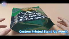 Custom Printed Stand Up Pouch with Hang Hole & Zipper | Resealable Packaging Bag