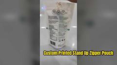 Custom Printed Stand Up Zipper Pouch for Powder Food