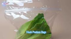 Clear Plastic Zipper Bags with Handle & Holes for Fresh Vegetables Fruits|Product Play