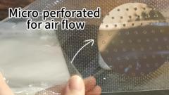 Micro-perforated Wicketed Bread Bags, Breathable Bakery Toast Packaging, Custom Printing Available