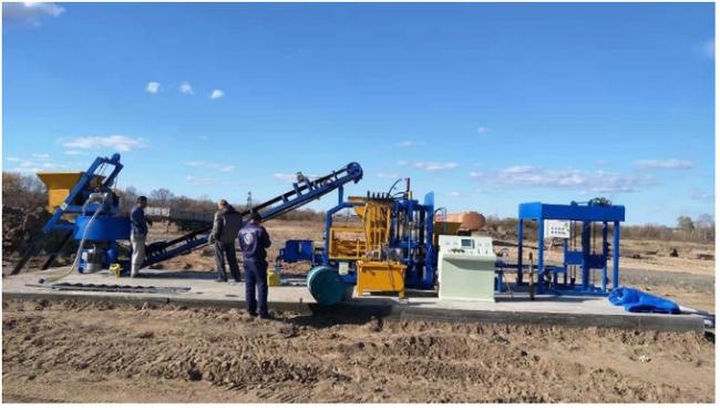 Halstec 6-15 Sand Stone Cement Block Machine AAC Block Making Plant & Machinery 240*115*53mm  60000 bricks per day 1