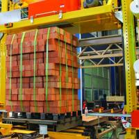 China Automatic Clay Brick Packaging Machine 30000 Pcs/Hr Fully Automatic Palletless Bundling 40KW for sale