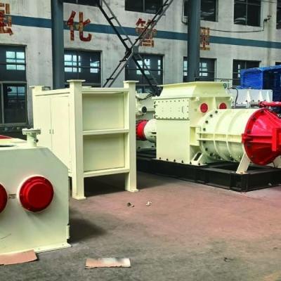 중국 높은 생산력 이중 단계 진공 진압기 점토 벽돌 제조 기계 진흙 기둥 진압 판매용