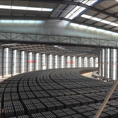 Cina Impianto di produzione di mattoni di argilla rossa Impianto automatico di mattoni con lunghezza di 150 m in vendita