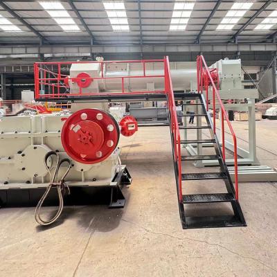 China Double Stage Vaccum Extruder Clay Brick Extruder Fired Clay Brick Making Machine For Mud Column Extrusion for sale