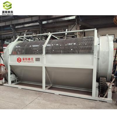 China Round Roller Sieve For Brick Plant With Steel Structure And 50-70 M³/Hr Processing Capacity for sale