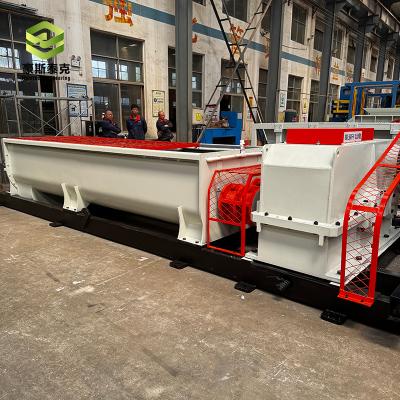 China Raw Material Processing Equipment 110kw Double Shaft Mixer for Energy Brick Manufacturing and High Volume Output for sale