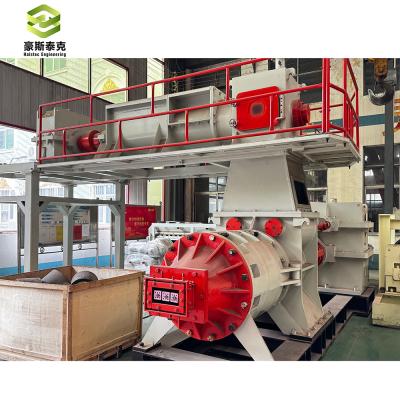 China Double stage vacuum extruder: high density, excellent mud strip quality. for sale