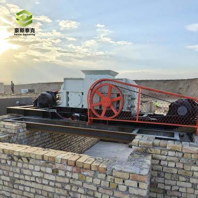 China Fired Clay Brick Making Machine GS800×600 Roller Crusher for Brick Plant, Shale Coal Gangue Crushing Machine for sale