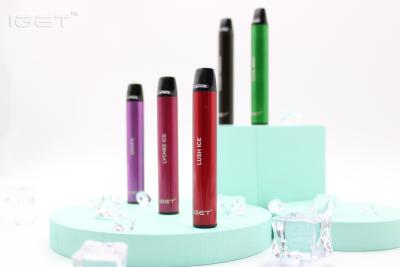China High Quality Electronic Cigarette 600 Puffs 2.4ml Iget Shion Disposable Vape Pen for sale