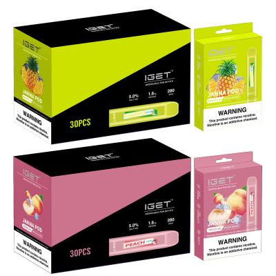 China 280mah Watermelom IGET Vape Disposable JANNA Vape Pen 450 Puffs for sale