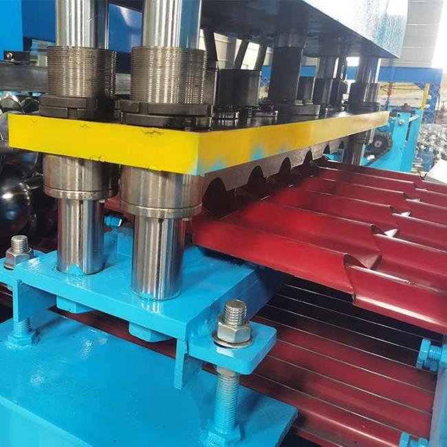 Building Material IBR Panel / Corrugated Metal Steel Glazed Tile Roofing Sheet Machine Three Layer Roll Forming Machine