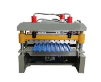 China Trapezoidal PPGL Wall Panel Roll Forming Machine Cold 0.8mm for sale