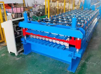 Cina Macchina per la formazione di rotoli a doppio strato ondulato e IBR a controllo plc automatico completo in vendita