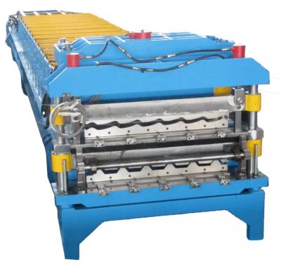 Cina Il rotolo di doppio strato del pannello di parete delle mattonelle di tetto che forma l'acciaio di colore della macchina ha galvanizzato in vendita