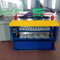 China ISO  4kw Double Layer Roll Forming Machine Corrugated Roofing & 5 Rib Roofing for sale