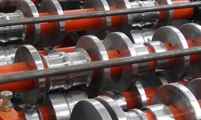 China Galvanized PPGI Double Layer Roll Forming Machine With Hydraulic Cutting 8-15m/Min for sale