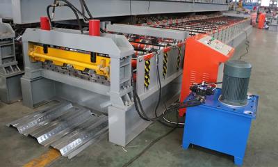 China Galvanized PPGI Double Layer Roll Forming Machine With Hydraulic Cutting 8-15m/Min for sale