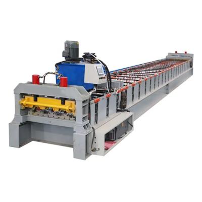 China Galvanized PPGI Double Layer Roll Forming Machine With Hydraulic Cutting 8-15m/Min for sale