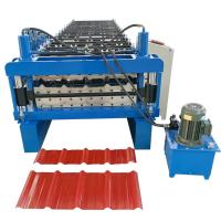China Trapezoidal Tile Double Layer Roll Forming Machine Long Span Roof for sale