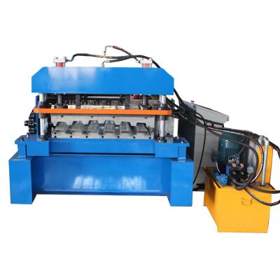 China Metal Steel Sheet Decking Floor Production Roll Forming Line Machine PLC for sale