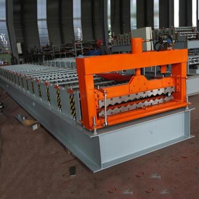 Cina Il colore Wave ondulato d'acciaio modella coprire la lamiera di acciaio che fa la macchina 8-15m/Min in vendita