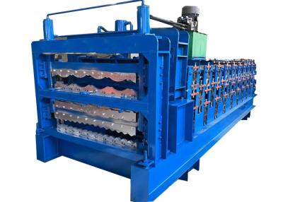 Cina Rotolo delle mattonelle di tetto del comando a catena che forma spessore della macchina 0.3-0.8mm che taglia tolleranza ±2mm in vendita