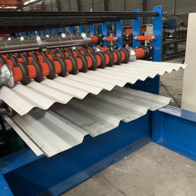 Cina rotolo d'acciaio delle mattonelle di tetto di 7t 45# che forma macchina tre strati in vendita