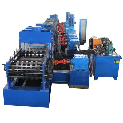 China Precise Highway Guardrail Roll Forming Machine with 2*22KW Main Machine Power for sale