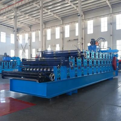 Cina 3 in 1 Metal Steel Ibr Roofing Sheets Roll Forming Machine con tre profili personalizzati in vendita