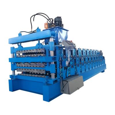 Cina 3 in 1 Metal Steel Ibr Roofing Sheets Roll Forming Machine con tre profili personalizzati in vendita