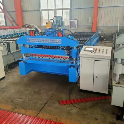 China Fabricação de folhas de telhado de 7/8' Fabricação de painéis corrugados Roof Roll Forming Machine à venda