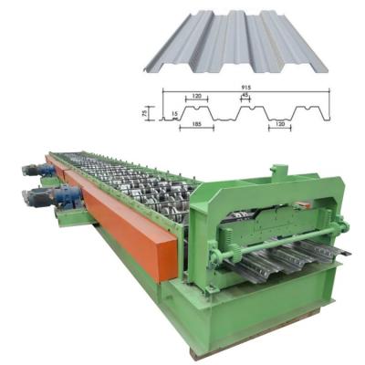 China 36'' High Speed Type B Roof / Floor Deck Roll Forming Machine With Hydraulic Cutting Mode And Roller Material for sale