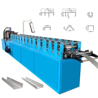 China C U Stud With Punching Stud And Track Roll Forming Machine With High Speed for sale