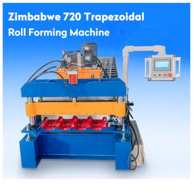 China Máquina de fabricação de azulejos de telhado de aço de 5V corrugado personalizável Máquina de fabricação de rolos a frio de telhado de camada dupla à venda