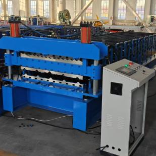 China Double Layer Roll Forming Machine 0.3-0.8mm Thickness 8-15M/Min for sale
