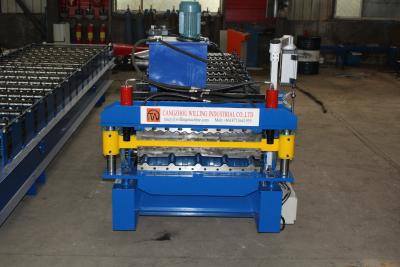 China New Style  Trapezoidal and glazed Double Layer Roof sheet roofing tile Forming Machine for sale