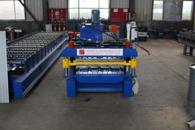 China New Style  Trapezoidal and glazed Double Layer Roof sheet roofing tile Forming Machine for sale