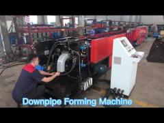 Hydraulic Cut Down Pipe Roll Forming Machine 18-Station Roller Stations 4KW Motor Power