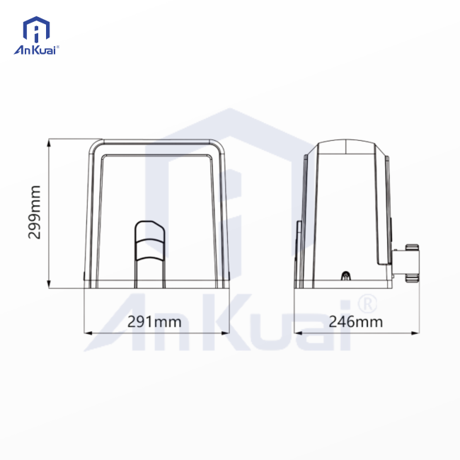 AK800DC Smart Auto Door Opener close-up view
