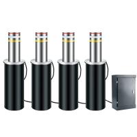 China Parking Retractable Traffic Bollards Automatic Rising Hydraulic Retractable Automatic Bollards for sale