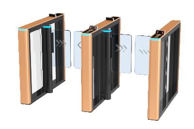 China Free Passage When Power-off Swing Barrier Turnstile with Temperature for sale