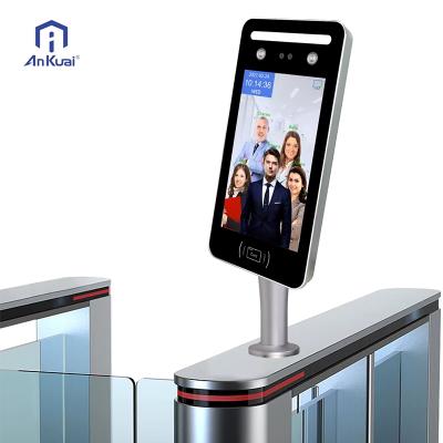 China Free SDk Dynamic Face Recognition Access Control Cloud Wifi TCP/IP RFID Card Reader 8inch Screen Card Time Attendance Machine for sale