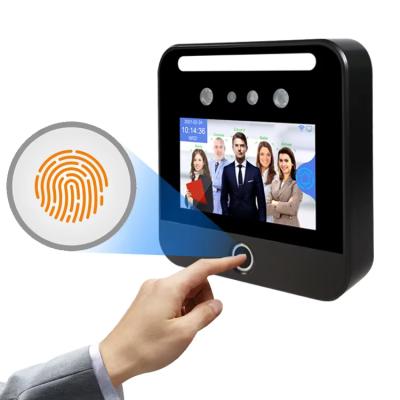 China Office Buildings Wifi Cloud 5 Inch Touch Screen Face RecognitionTerminal Binocular Wide-Angle Face Scanner High-Speed 0.2s for sale
