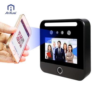 China Wifi Cloud Access Control Attendance Time Recording Office Face Time Attendance Device Fingerprint RFID QR Code Reader for sale