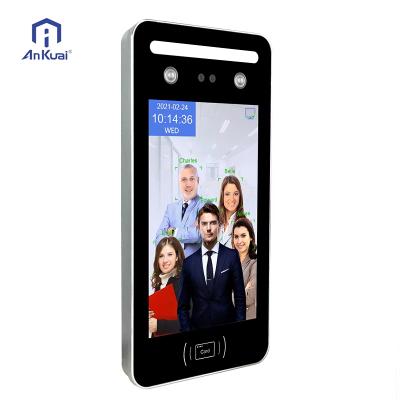 China Biometric Facial Recognition Time Attendance 8 Inch Touch Screen Cloud RFID Card Wifi Face Wireless Door Access Control System for sale